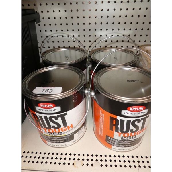 4 x 1gal rust tough 250 paint