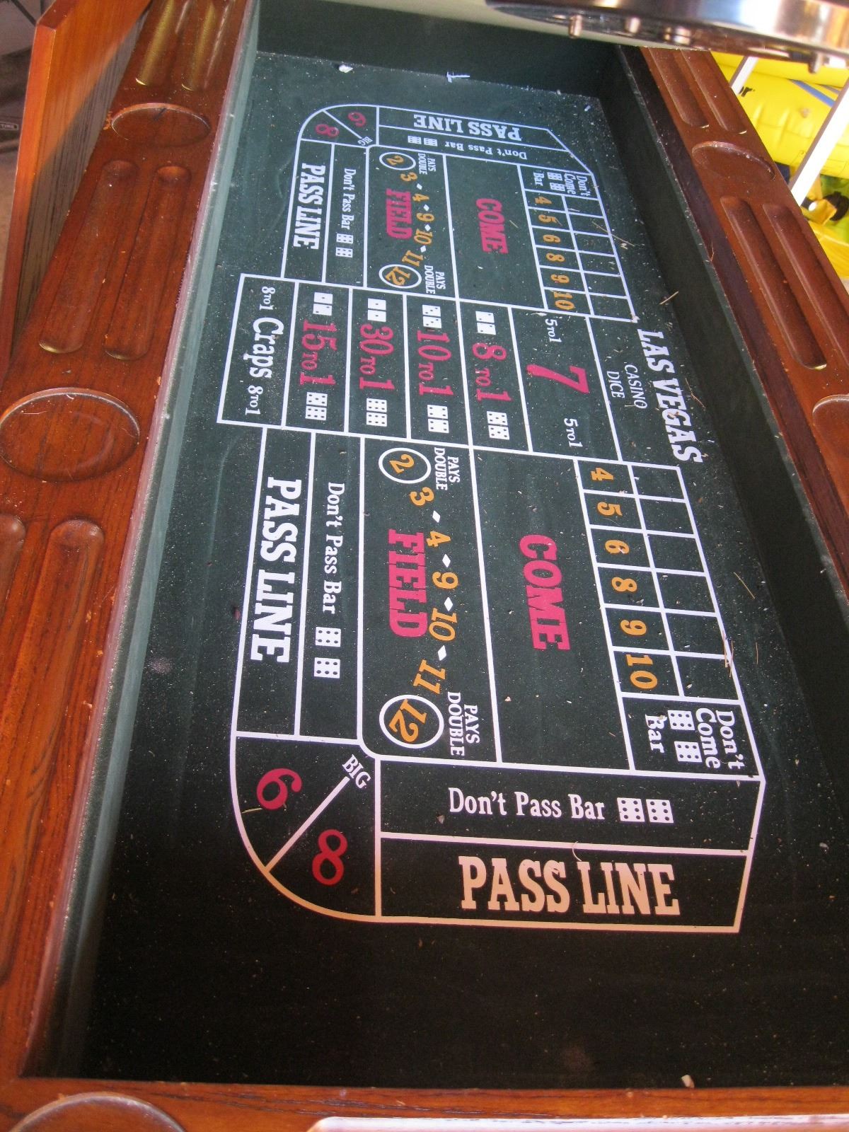 WOODEN BAR GAMES TABLE W ROULETTE BLACKJACK WOODEN BAR GAMES TABLE W ROULETTE BLACKJACK