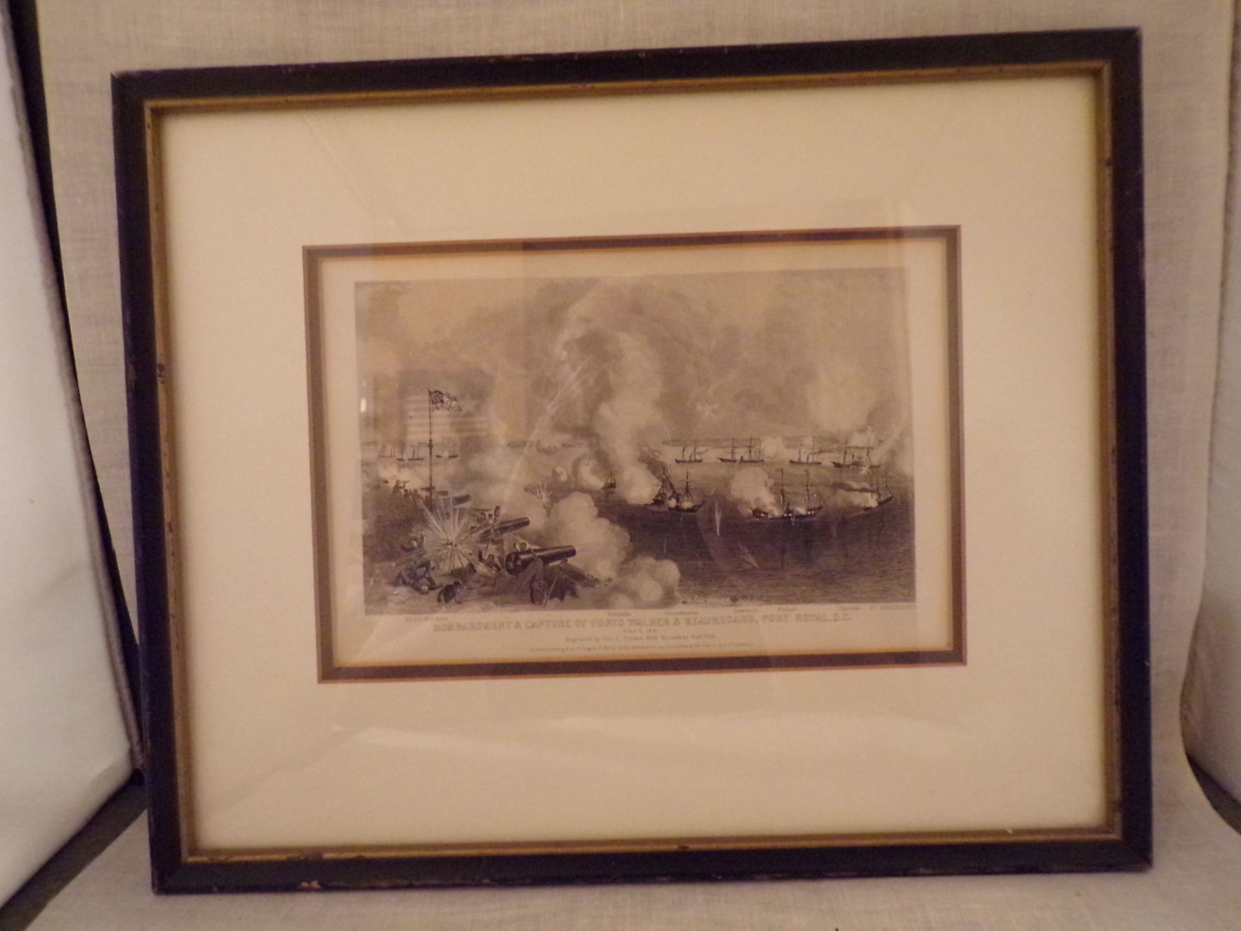 Framed Civil War Engraving