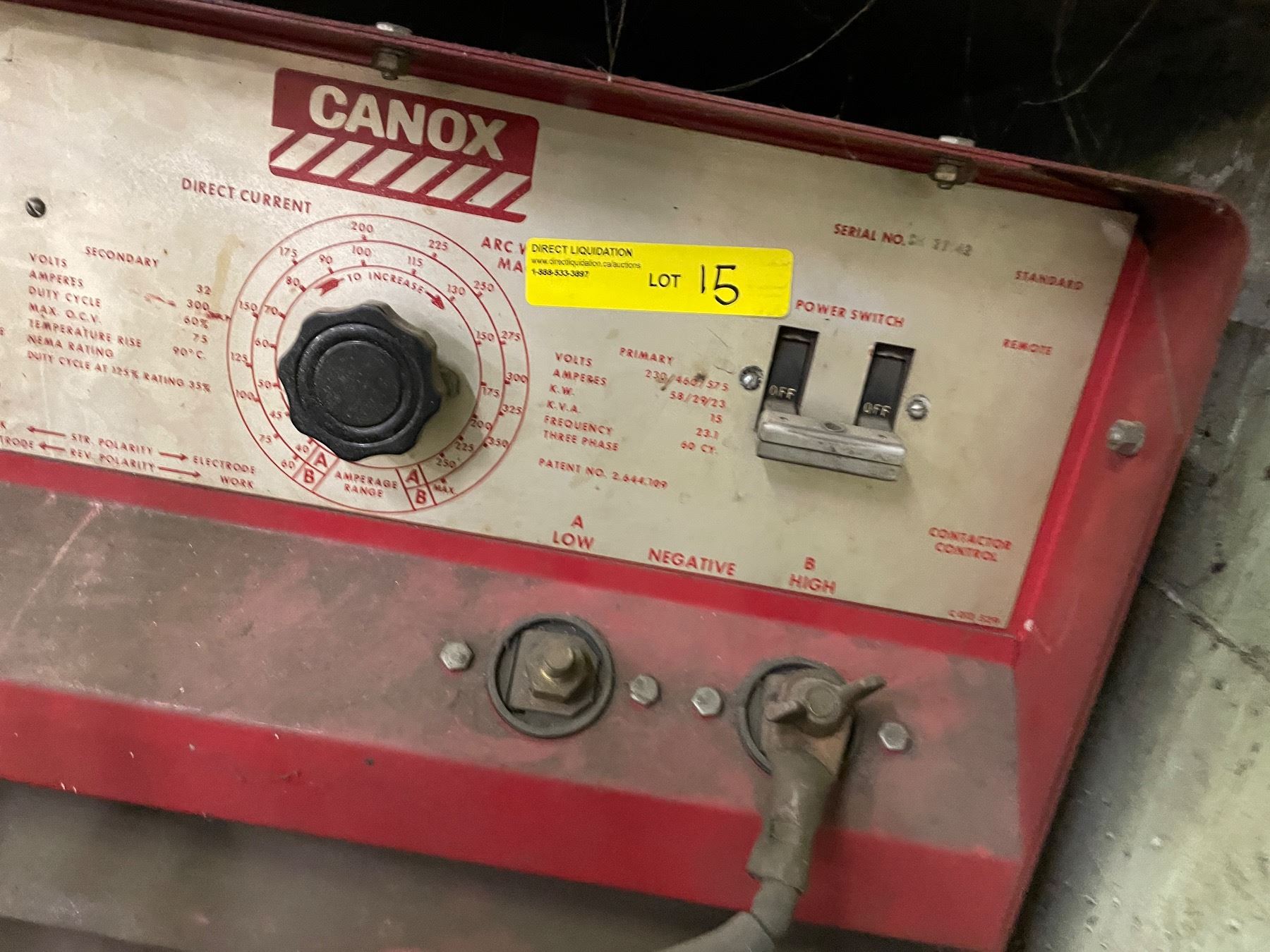 Canox Canadian Oxygen Limited industrial duty electric welder – model C ...