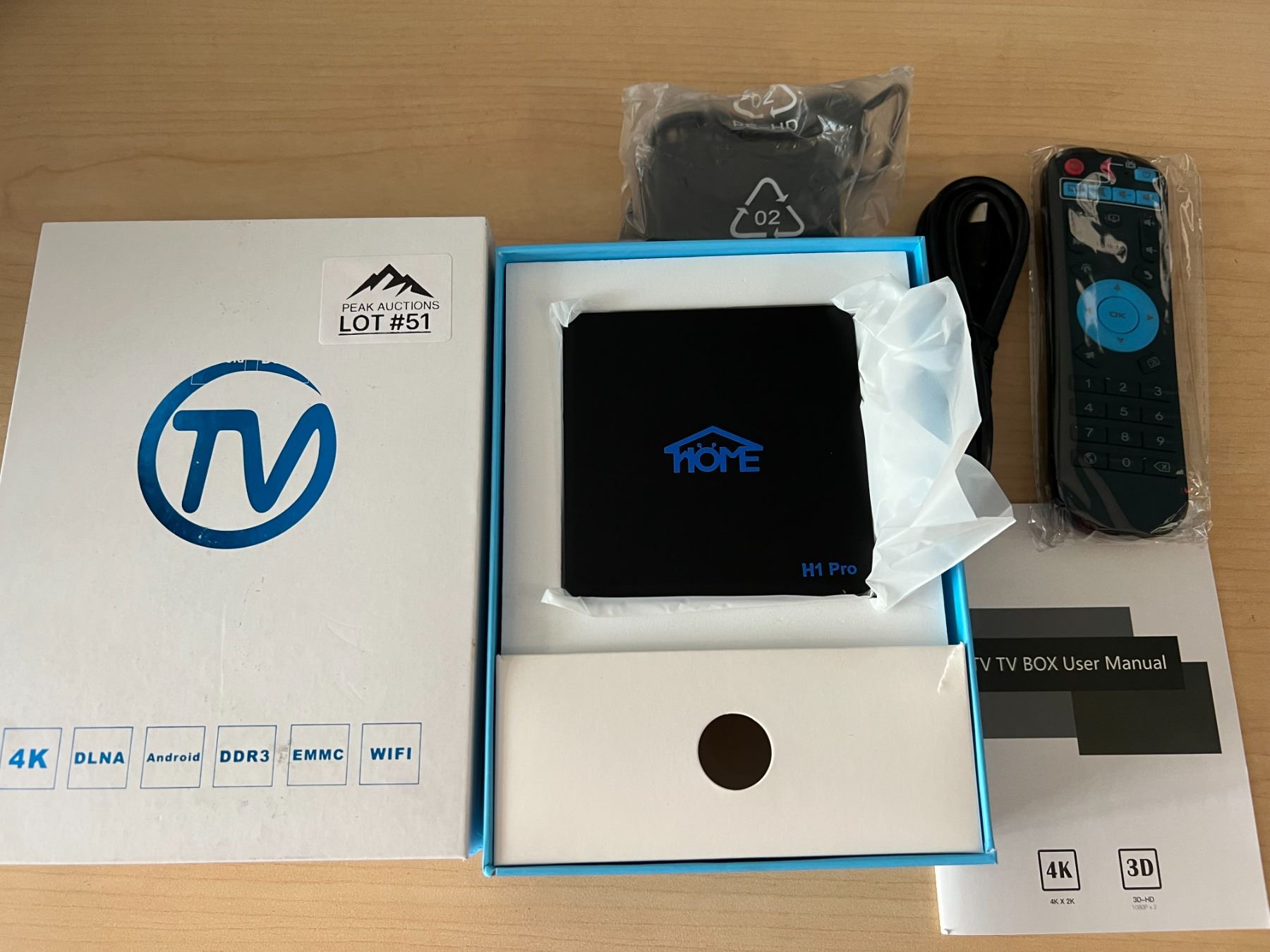 *NEW* Lot of 1 4K IPTV Android TV Box