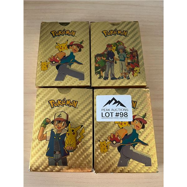 *NEW* Lot of 4 Packs of Fan Art Foil Pokemon Cards