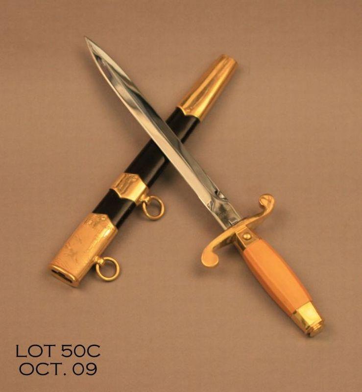 Soviet Airforce officers dagger w/MIG Fighters. 1955 dated excellent ...