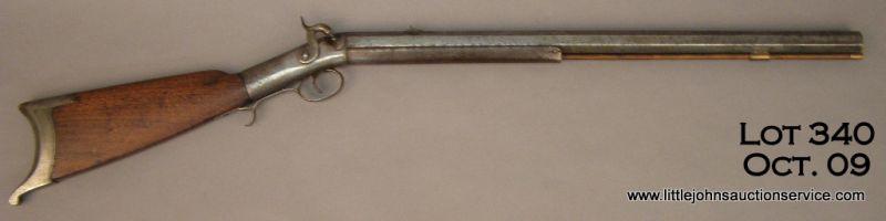 Allen and Thurber percussion single shot rifle, .45 cal., 24” octagon ...