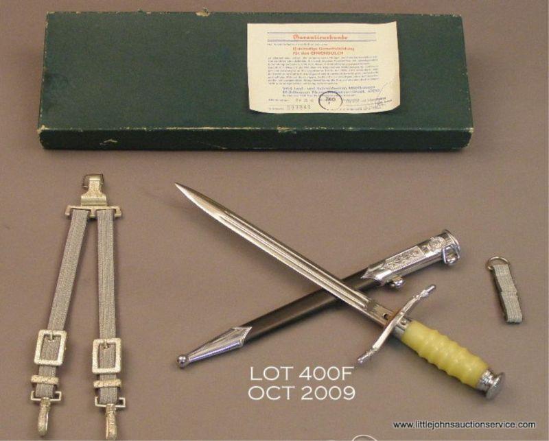 Original manufacturers box. East German Army officer's dagger and ...