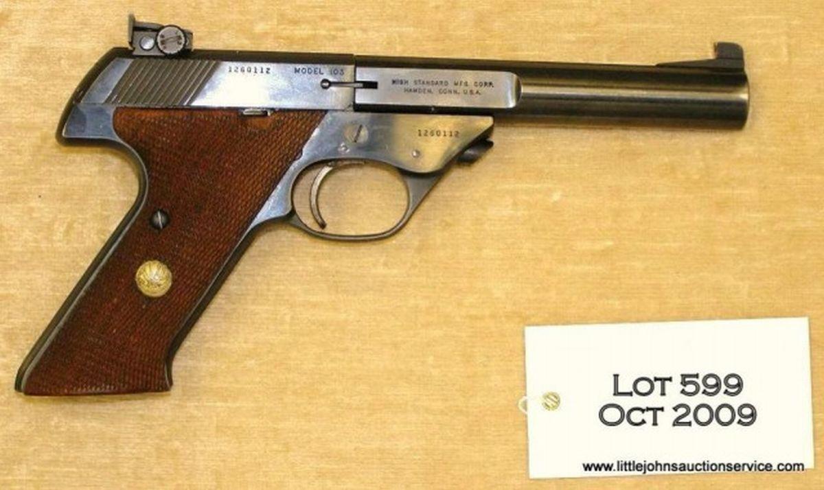 HI-STANDARD Supermatic Citation Model 103, #1260112, .22 LR, blued ...