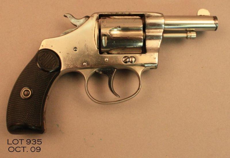 Colt New Pocket DA revolver, .32 cal., 2-1/2” barrel, nickel finish ...
