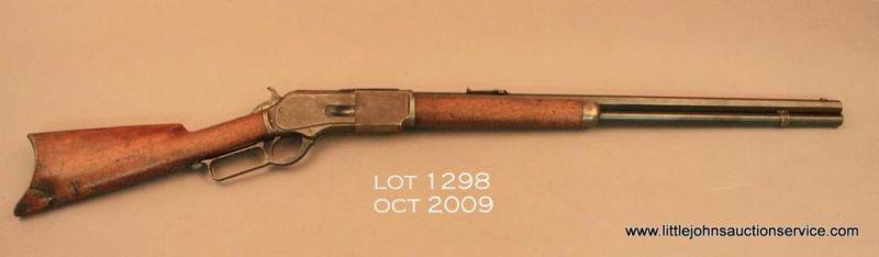 Winchester Model 1876 lever action rifle, 50-95 cal., 26” octagon ...