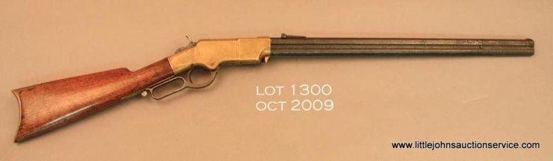 Henry lever action rifle, .44 cal., 24” octagon barrel, wood butt stock ...