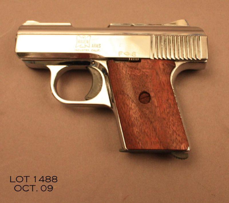 Raven Arms Model MP-25 semi-auto pistol, .25 cal., 2-1/2” barrel ...