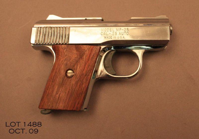 Raven Arms Model MP-25 semi-auto pistol, .25 cal., 2-1/2” barrel ...