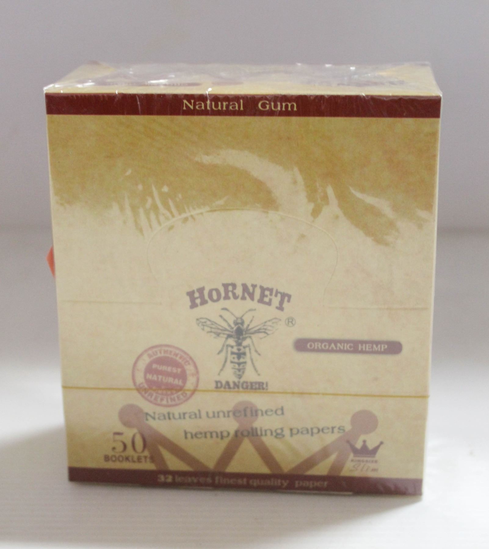 50 BOOKLETS OF HORNET KING SIZE SLIM ROLLING PAPER