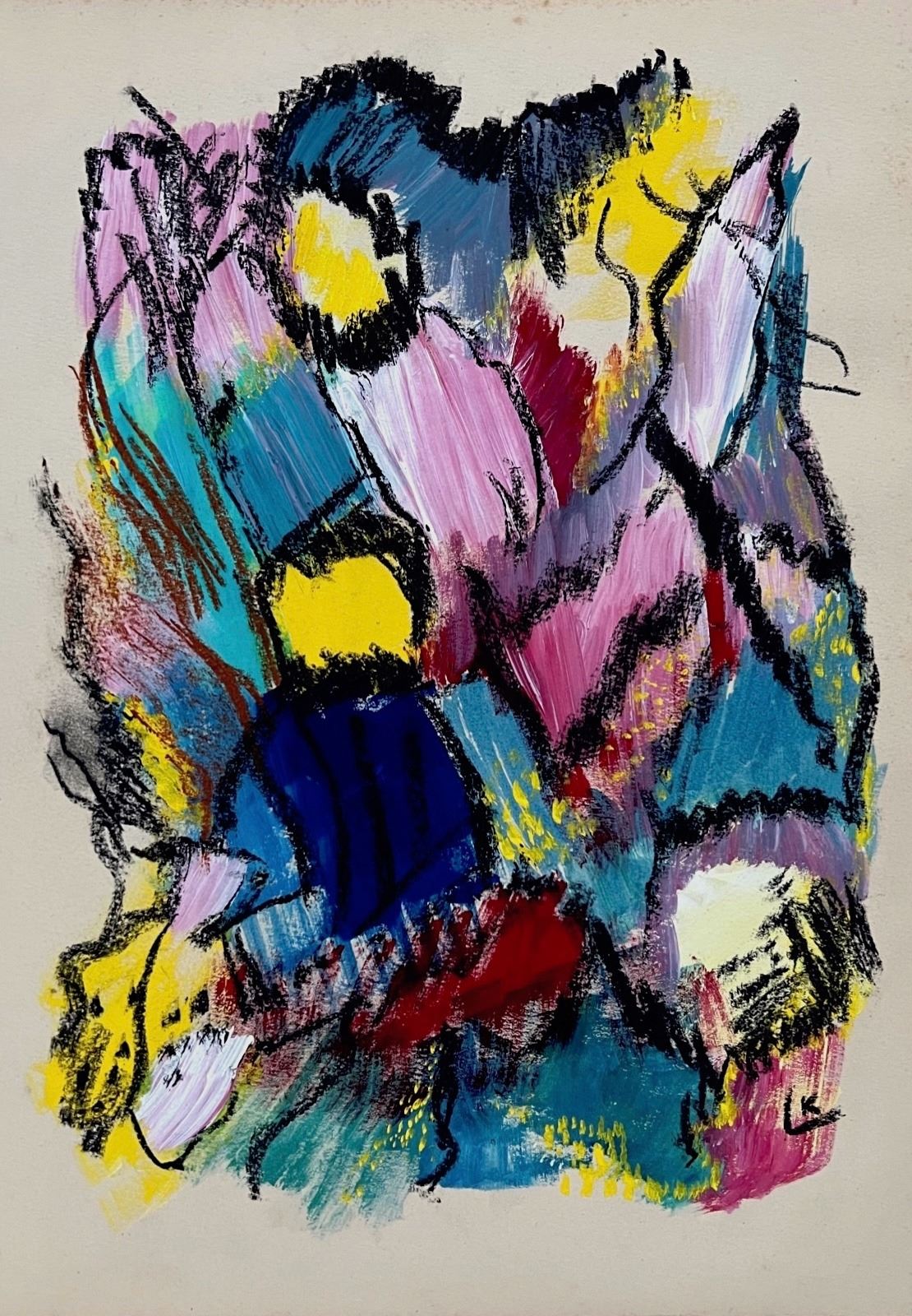 Wassily Kandinsky mixed media on paper Russian abstract