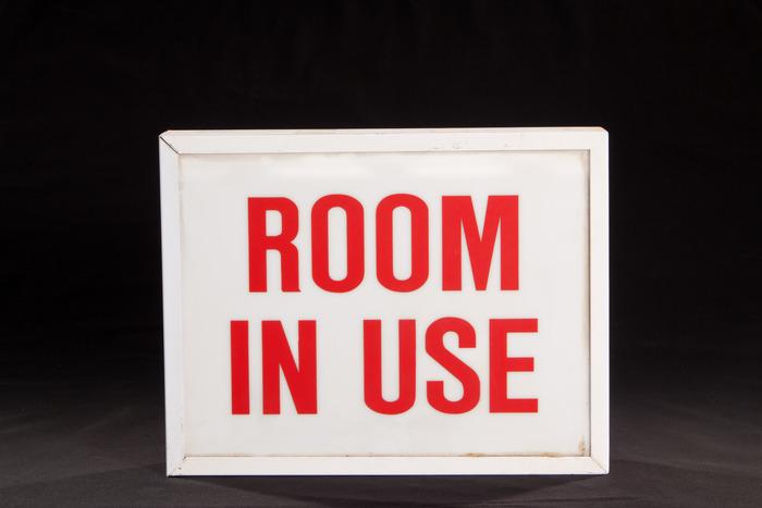 Vintage "Room In Use" Light Up Motel Sign Boom Boom Room