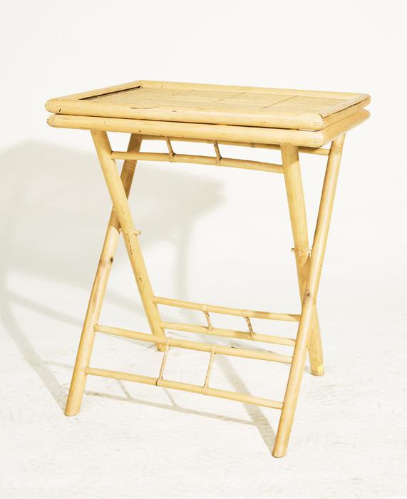 Folding Slat Bamboo TV Tray