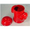 Vintage Ceramic Red Fire Hydrant Cookie Jar with Lid