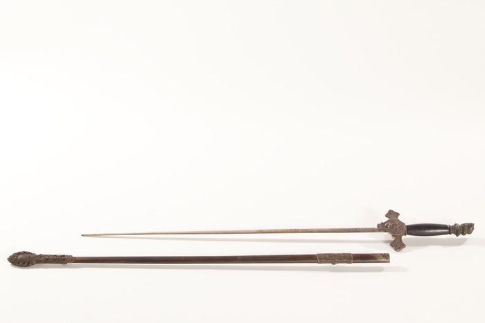 Antique American Short Sword with Iron and Wood Handle 36" Long