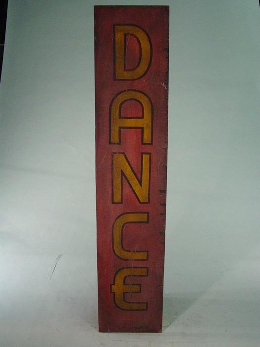 Wood Painted Dance Sign