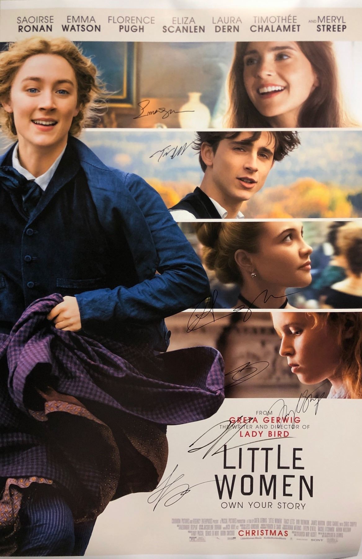 Signed Little Women Emma Watson Poster