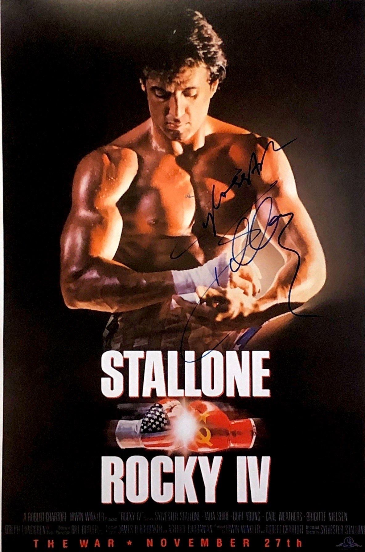Sylvester Stallone Autograph Signed Rocky Poster