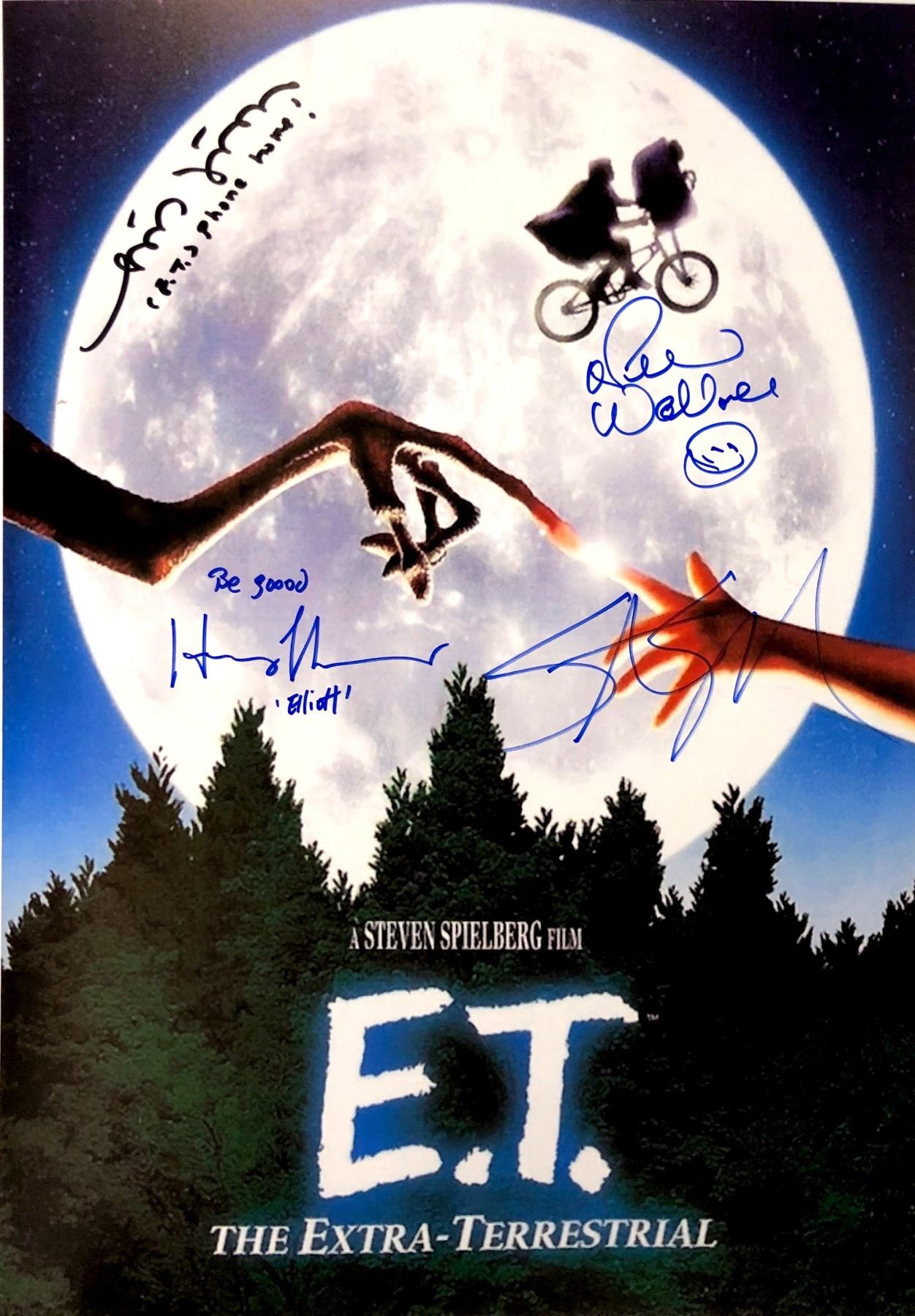 Autograph Signed E.T. Poster
