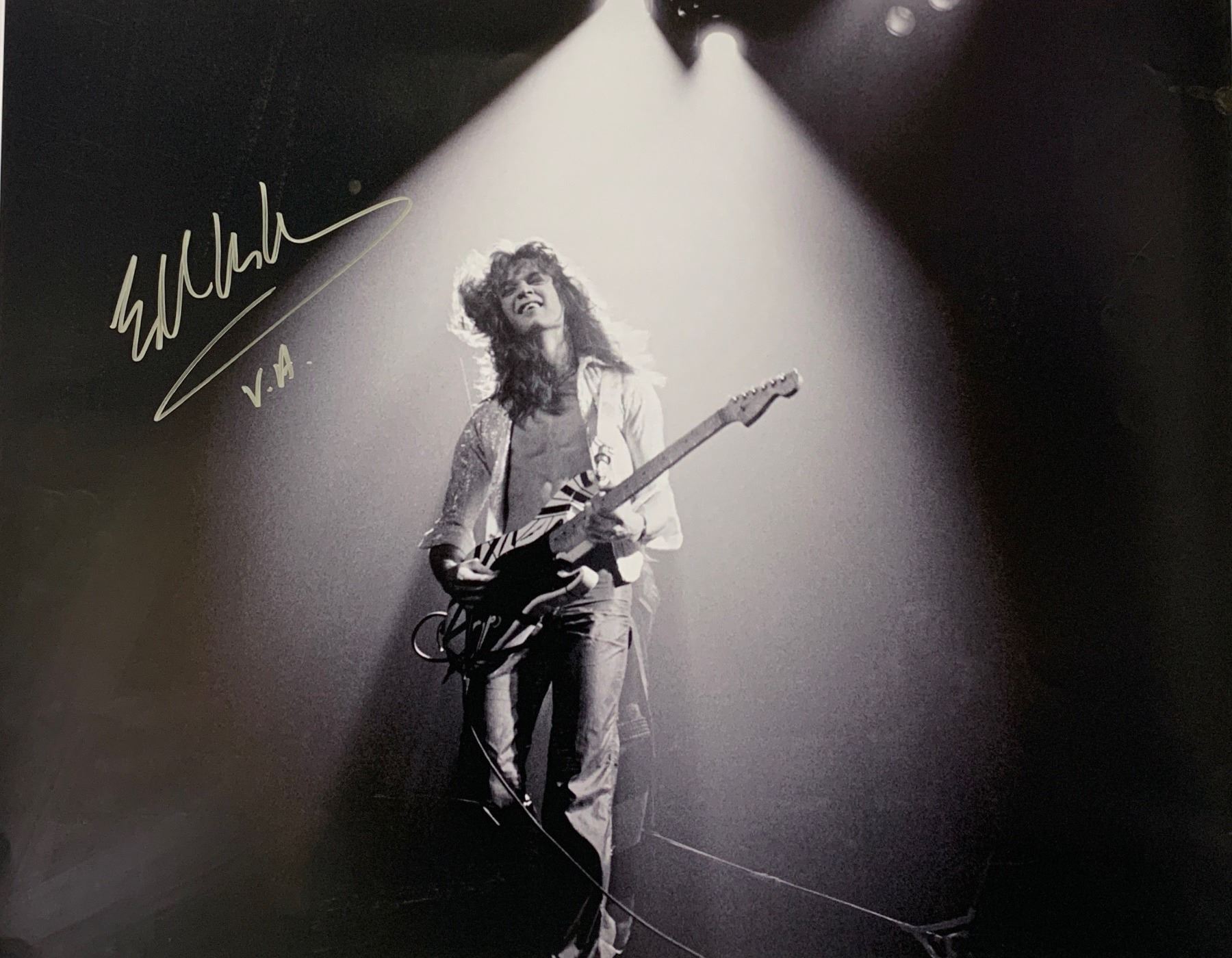 Autograph Signed Eddie Van Halen Poster