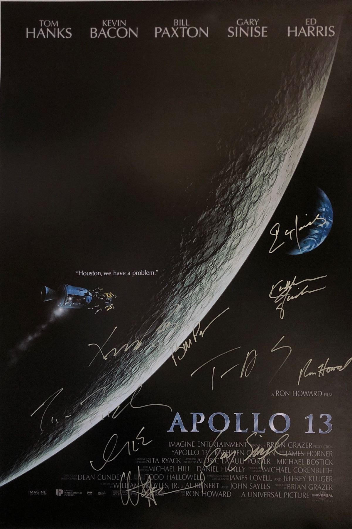 Tom Hanks Autograph Signed Apollo 13 Poster