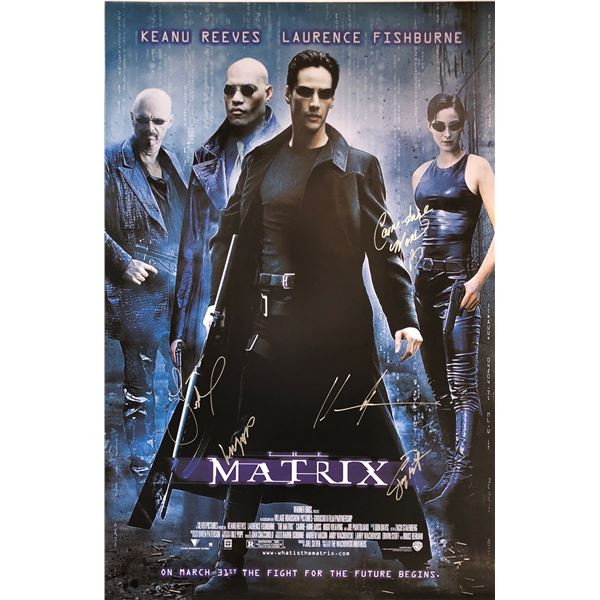 Matrix Keanu Reeves Signed Poster