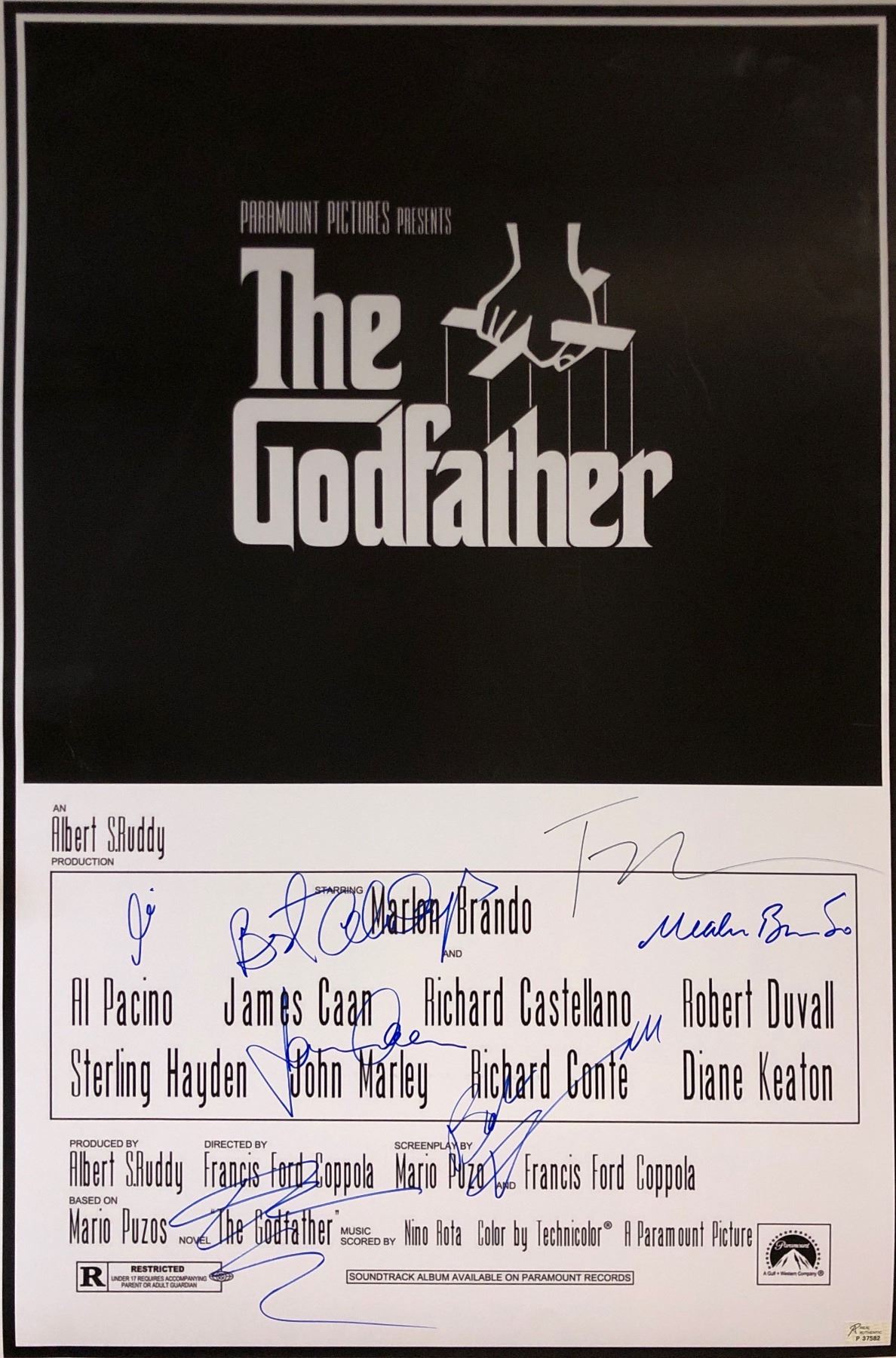Godfather Al Pacino Signed Poster