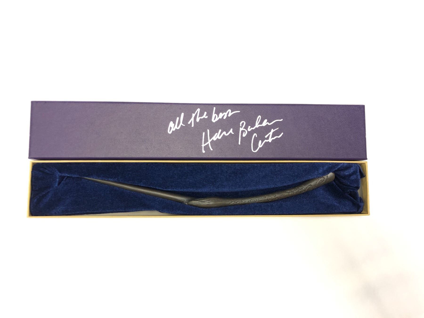 Harry Potter Helena Bonham Carter Signed Wand