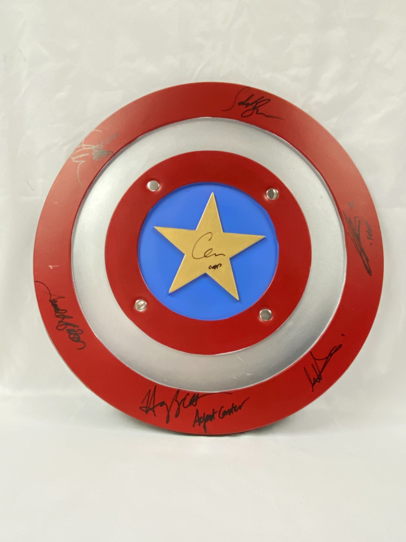 Captain America Chris Evans Signed Shield