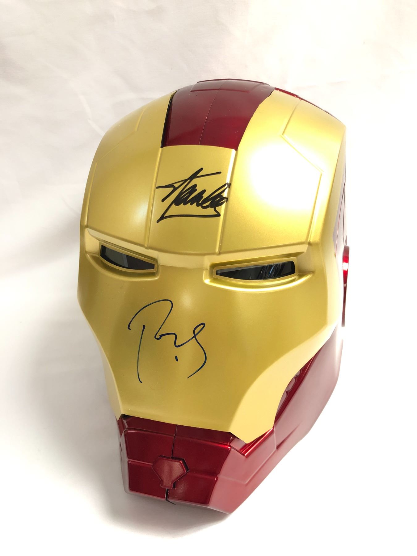Iron Man Robert Downy Jr Stan Lee Signed Mask