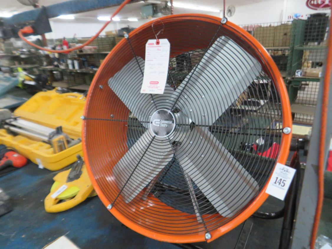 Commercial Electric Orange Shop Fan