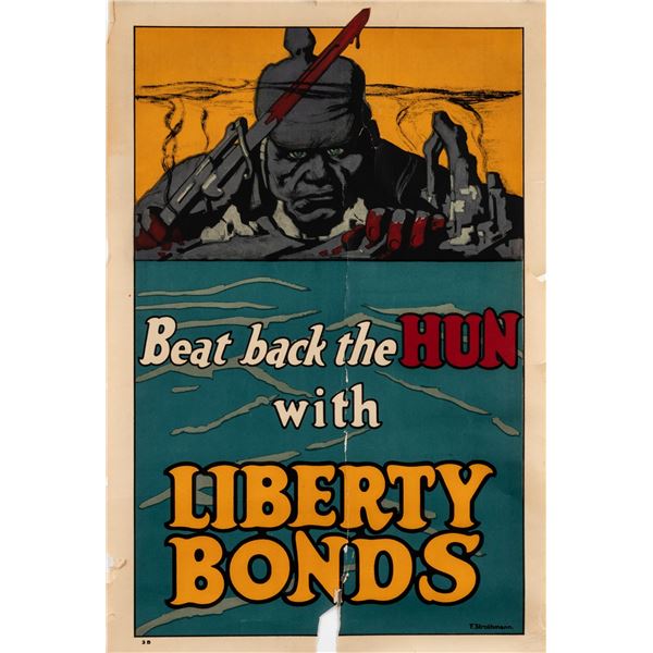 WWI BEAT BACK THE HUN POSTER