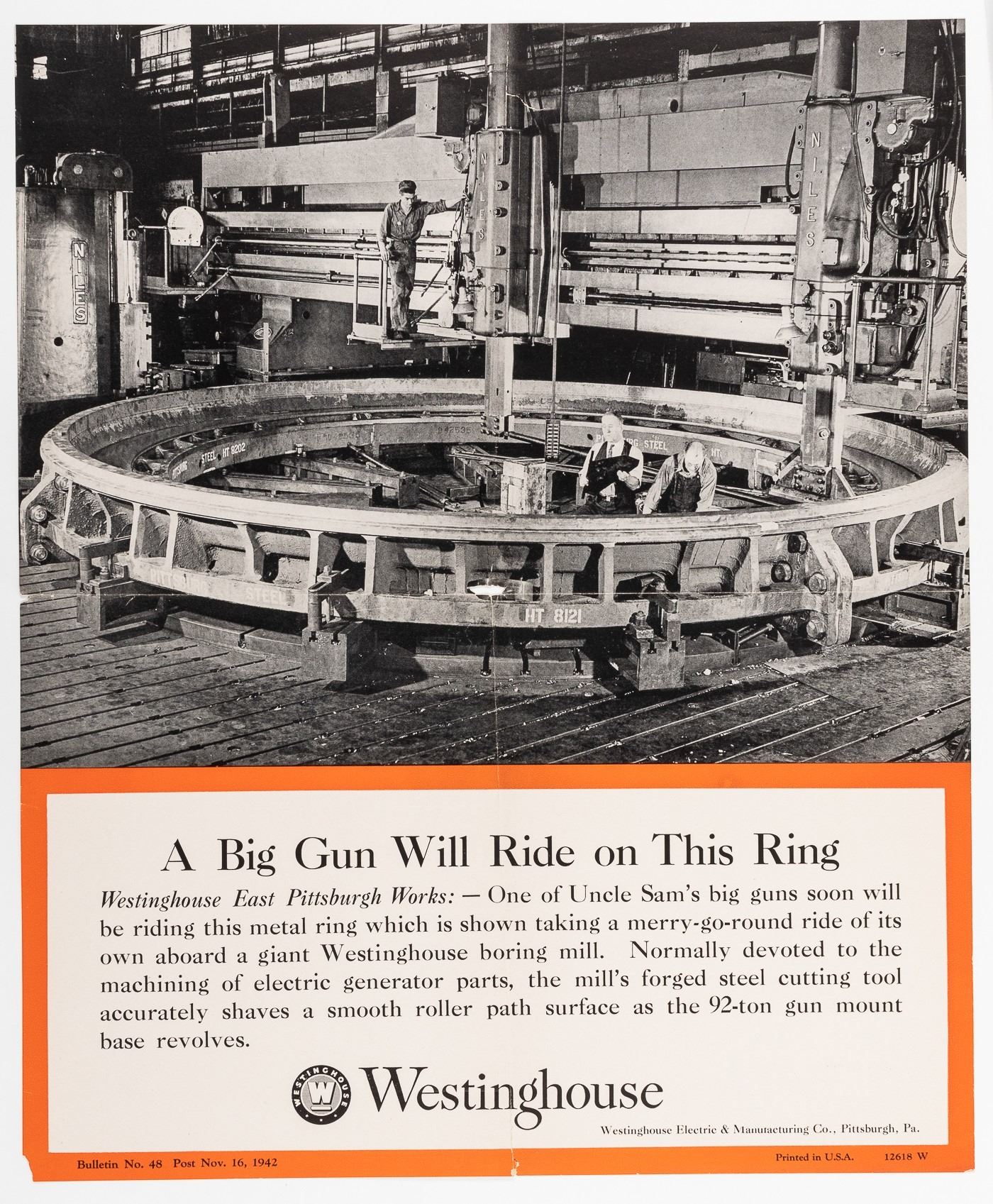 UNCLE SAM'S BIG GUN WWII POSTER