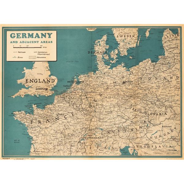 THREE WWII PROPAGANDA POSTERS AND MAPS
