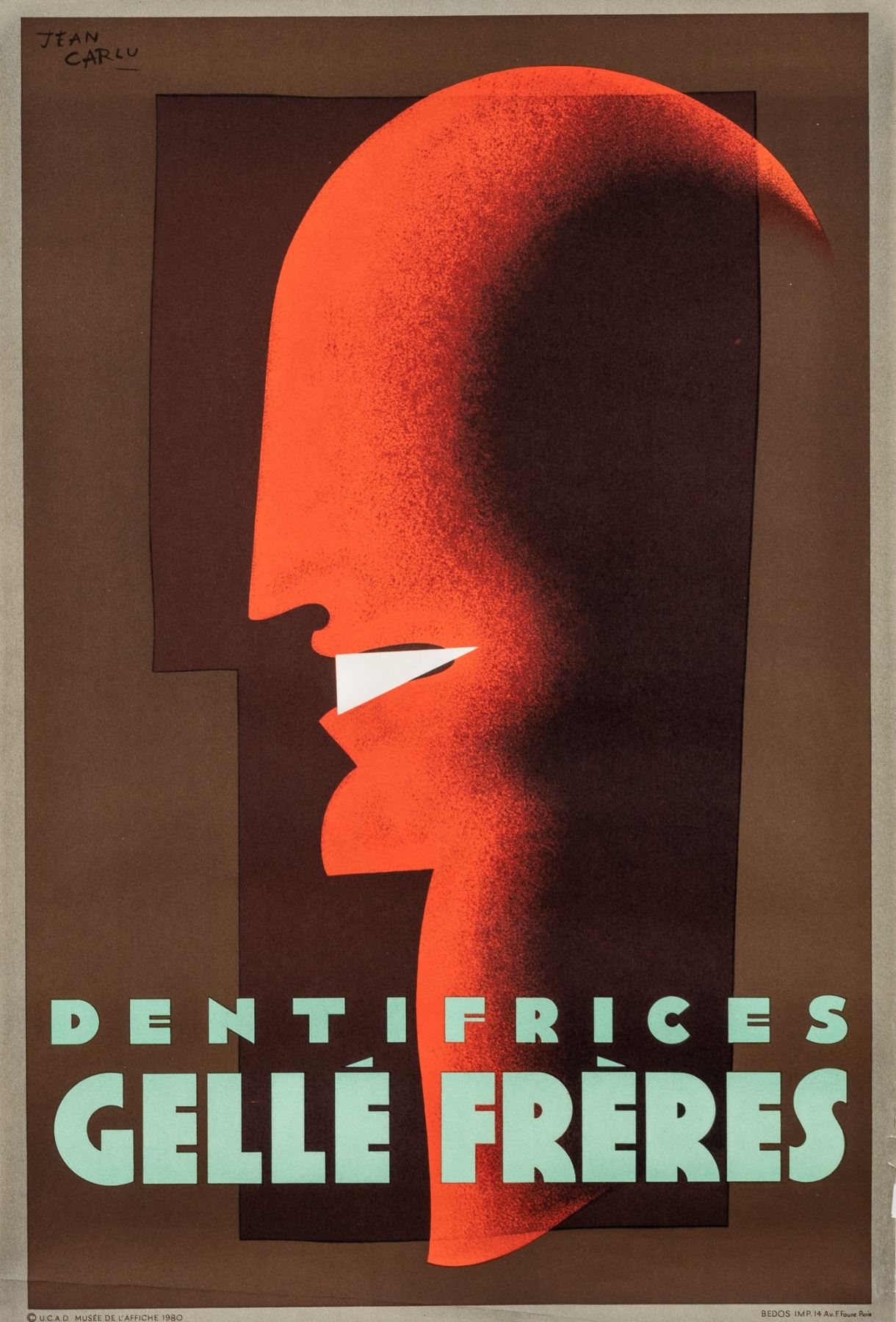 DENTIFRICES GELLE FRERES JEAN CARLU POSTER