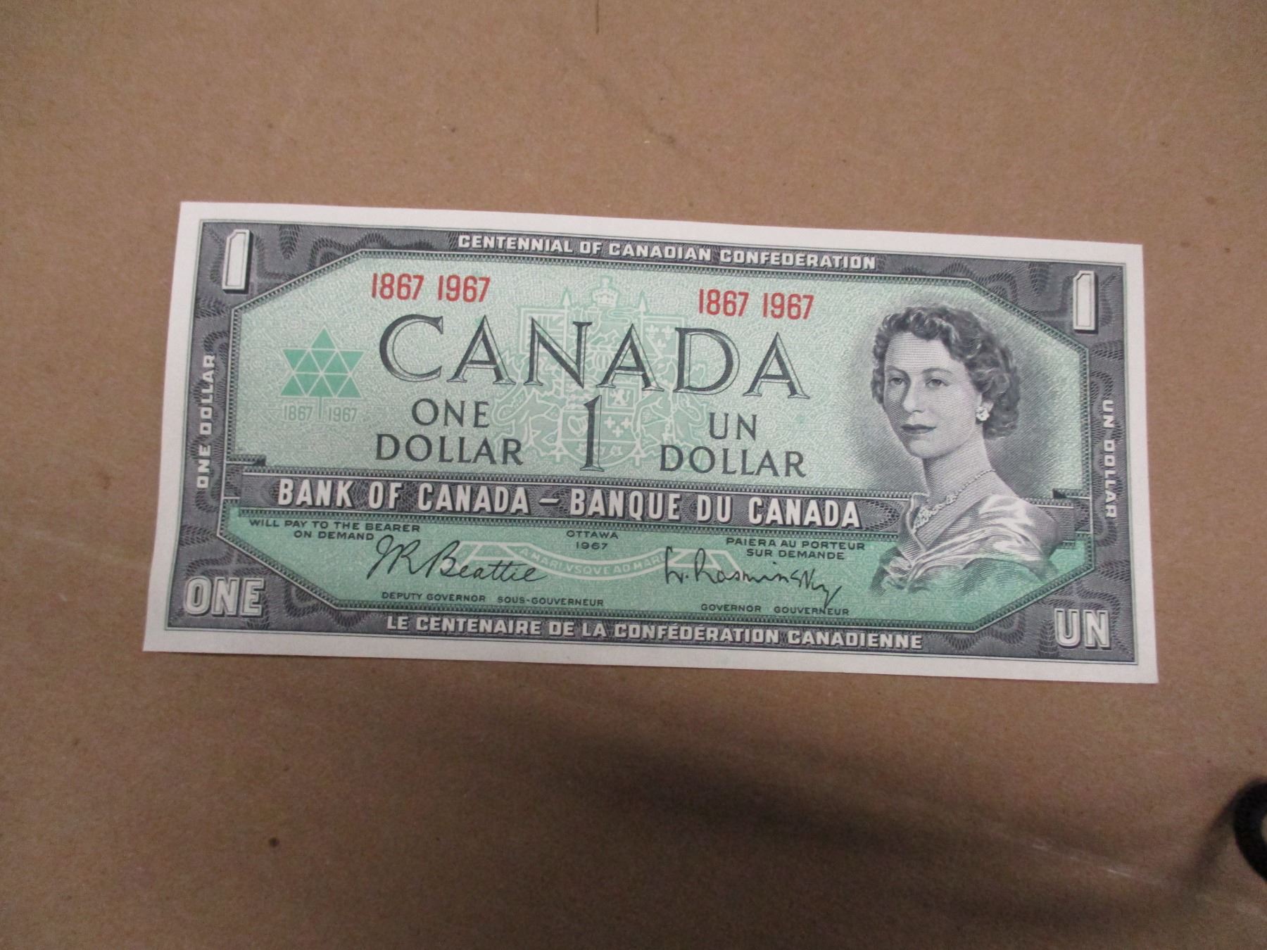 1967 CANADA $1 BILL