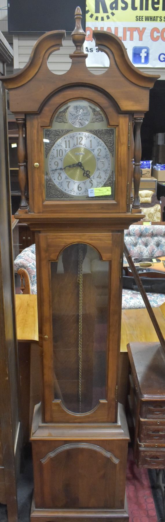 Seth Thomas Wood Case Grandfather Clock