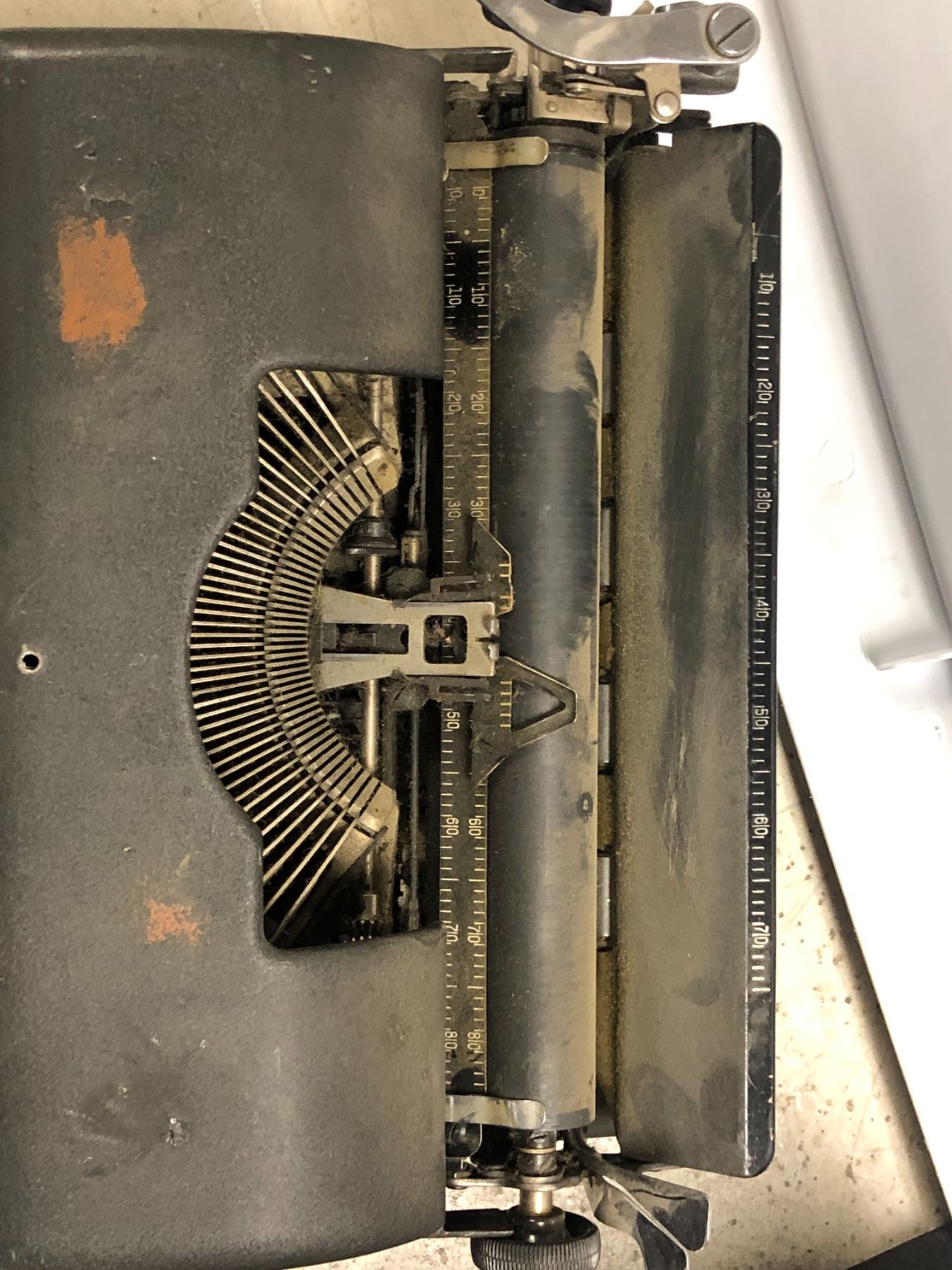 "The Horror Show" - Vintage Royal desktop typewriter