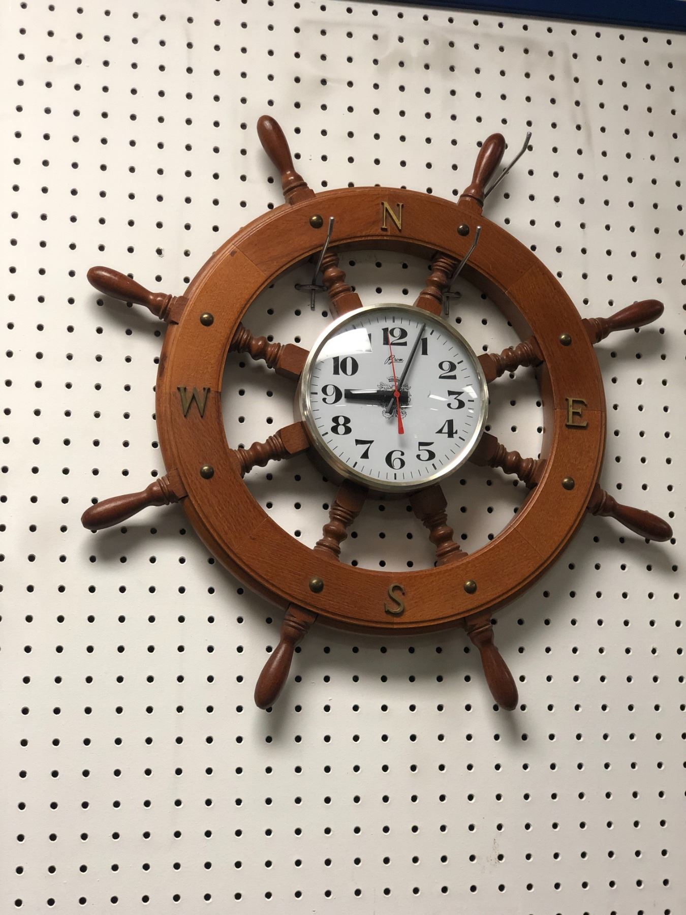 "The Horror Show" - Brom pirate boat ship wheel wall clock