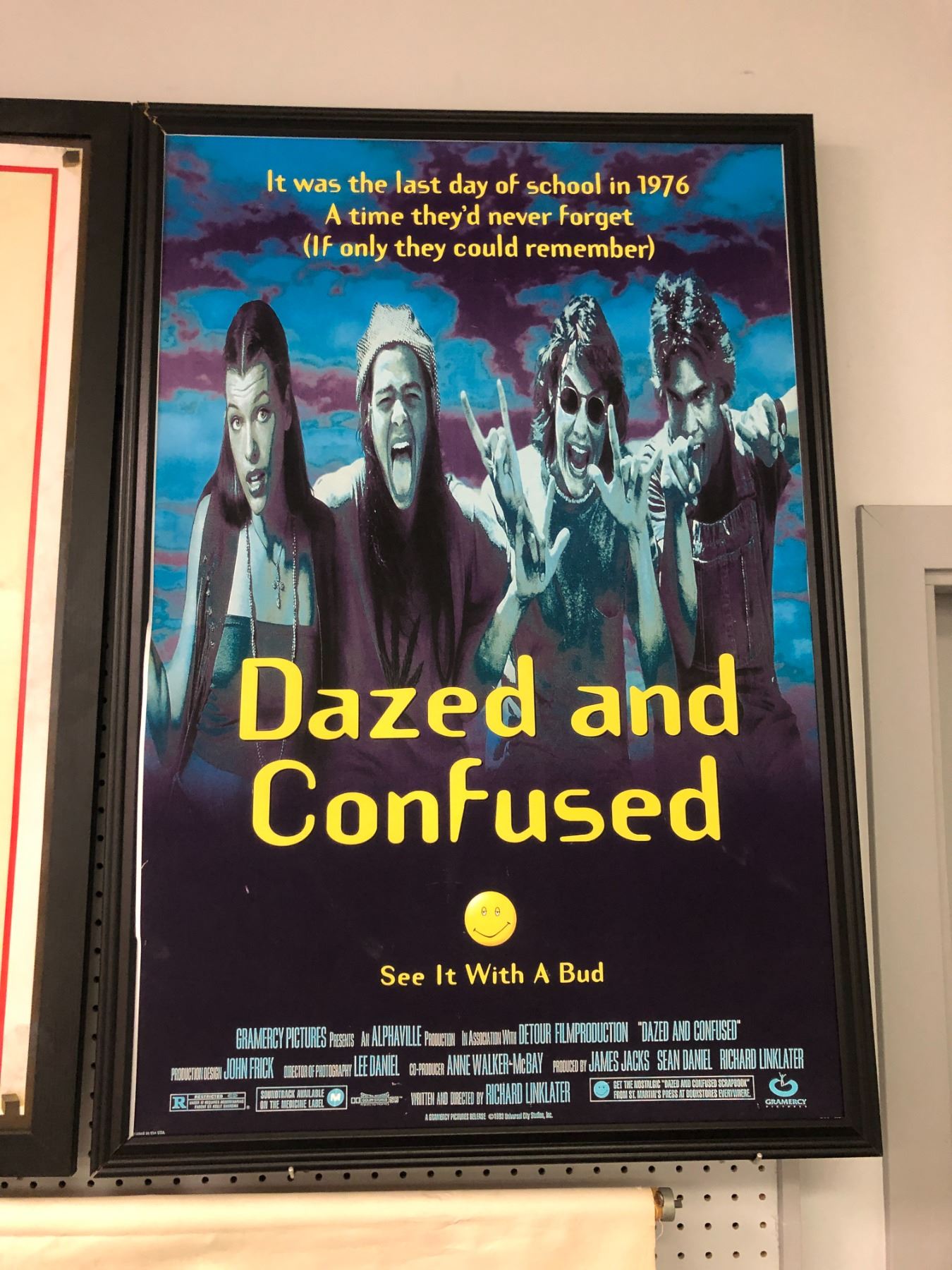 Framed Nostalgic "Dazed and Confused" movie advertisement poster ...