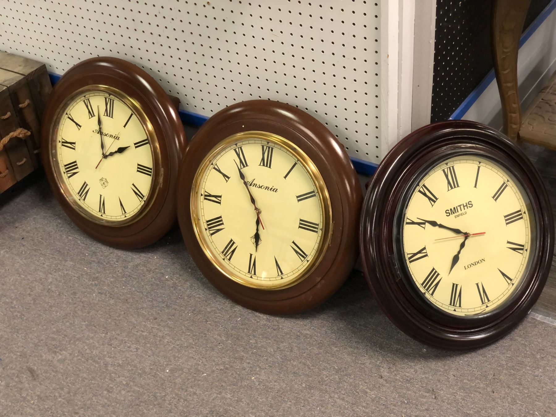 Group of 3 decorative wall clocks