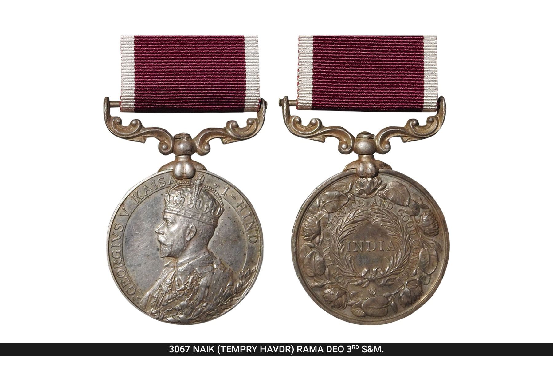 Indian Army Long Service and Good Conduct Medal. George V.