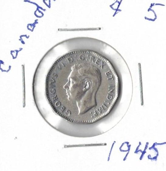 1945 Canada Five Cents