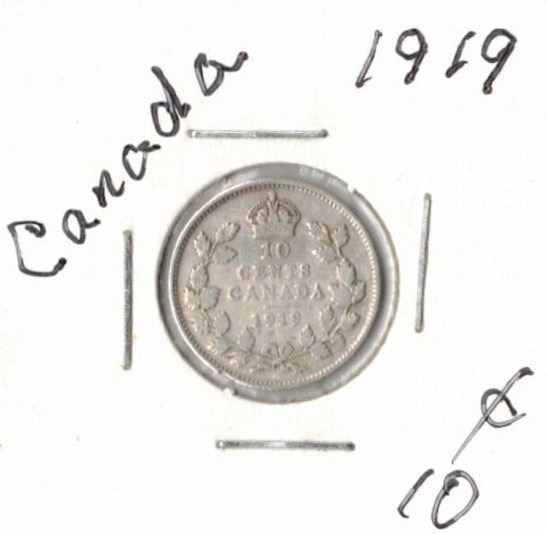 1919 Canada Dime