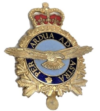 Canadian Air Force Cap Badge Enamel Insignia