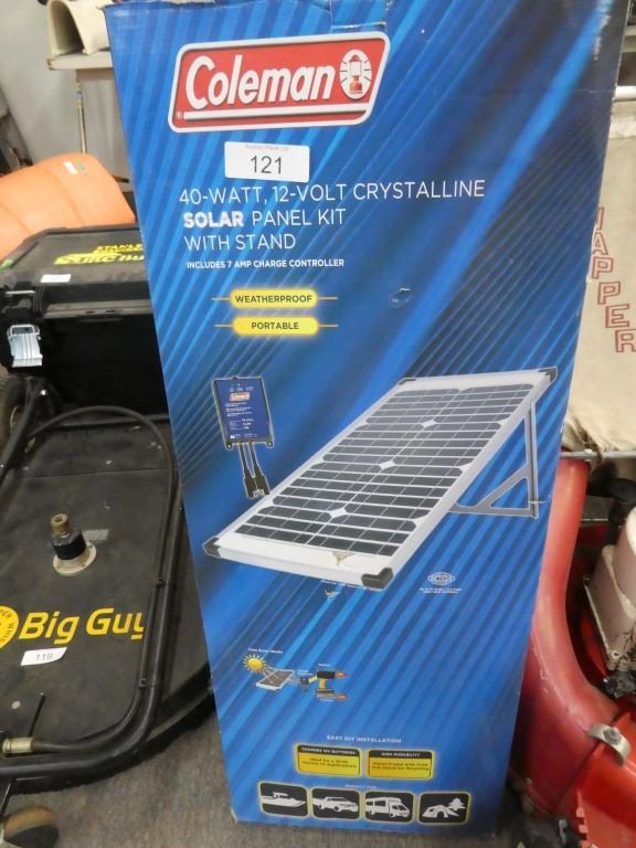 Coleman 40w 12V crystalline solar panel kit