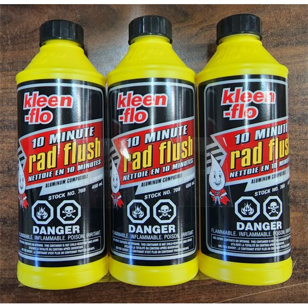 3 Kleen Flo 10 Min Rad Flush 450ml Ea