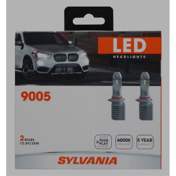 SYLVANIA LED 9005 HEADLIGHTS 6000K COOL WHITE